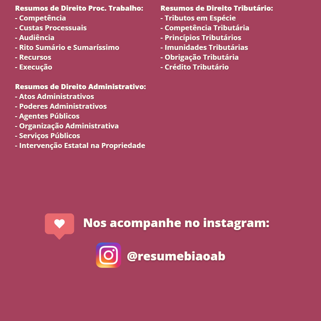 Resume, Bia! – Resumos para OAB