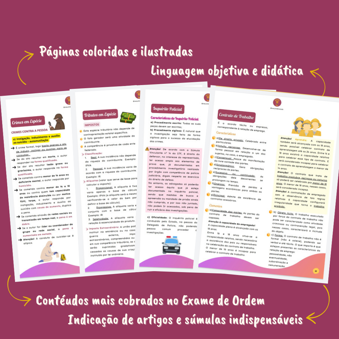 Resume, Bia! – Resumos para OAB