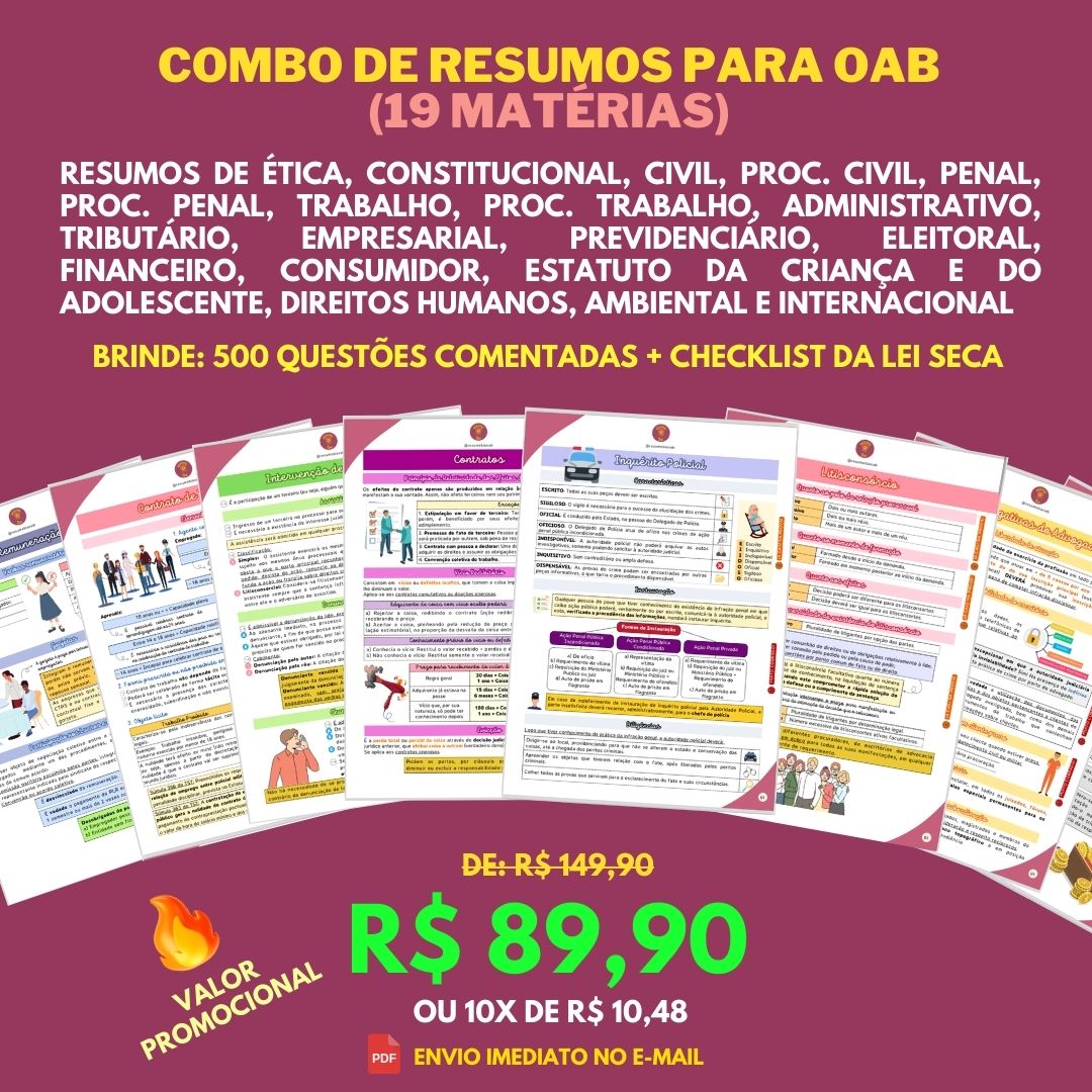 Resume, Bia! – Resumos para OAB